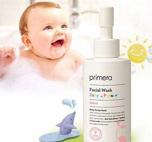 Primera baby facial & body wash детская пенка гель