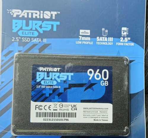 SSD Patriot Burst Elite 960GB