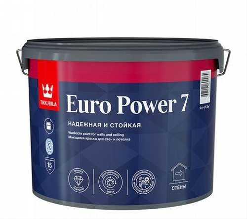 Краска Tikkurila Euro Power 7 моющаяся C 9 л