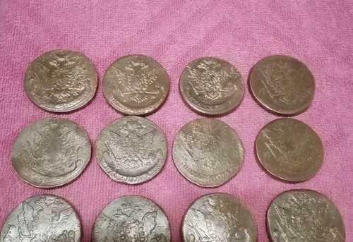 Монеты 5 копеек Екатерина вторая продается лотом