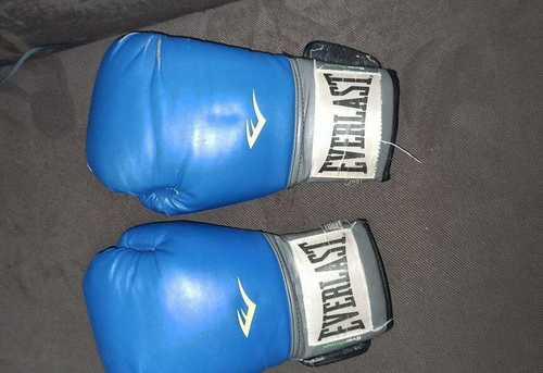 Боксерские перчатки 10 oz Everlast синие