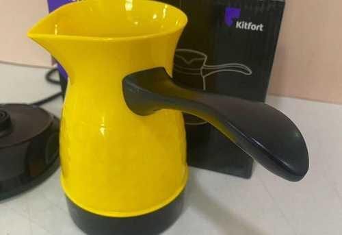 Электрическая турка KitFort KT-7130-1 черно-желтый