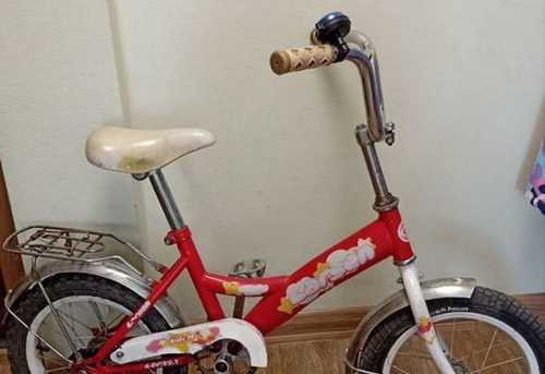Детский велосипед Larsen с доп. колёсами