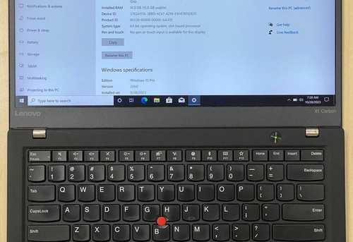 Бизнес-ноутбук Lenovo Carbon X1 Gen 5 i7/16/512