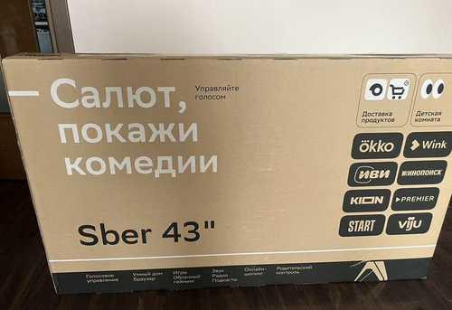 Телевизор новый Sber 43 дюйма UHD 4K wifi SMART tv
