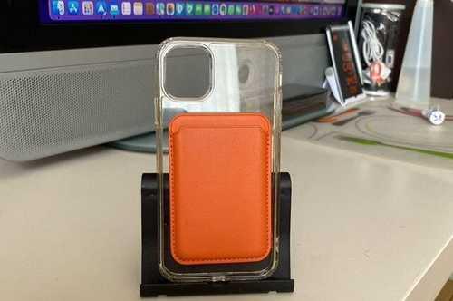 Комплект чехол magsafe с кардхолдером iPhone 11