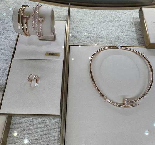 Браслет Cartier гвоздь с камнями