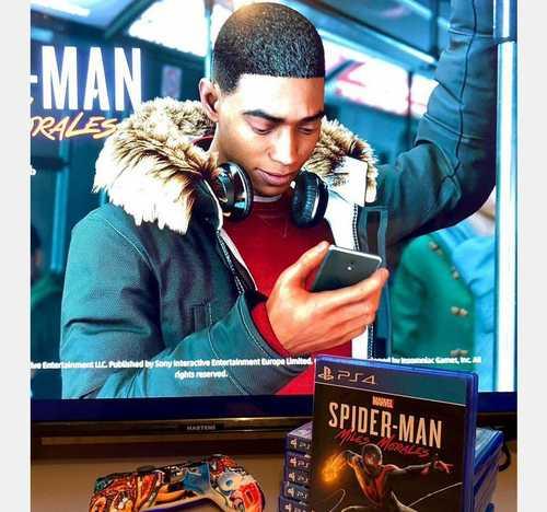 Диск с игрой Spider-Man Miles Morales PS4