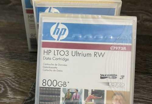 Ленточный картридж HP LTO3, 800Gb RW (C7973A)