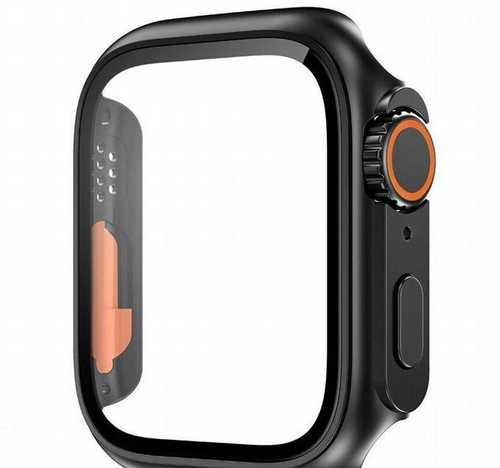 Защитное стекло с бампером Apple Watch S 7, 41 мм