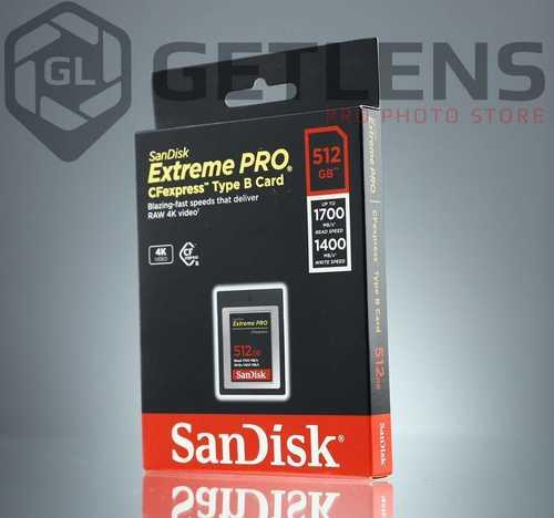 Карта памяти SanDisk Extreme Pro CFExpress 512Gb