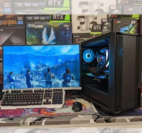 Мощный Ryzen 3 1200 GTX 1070 8GB DDR4 8GB 256 GB NEW