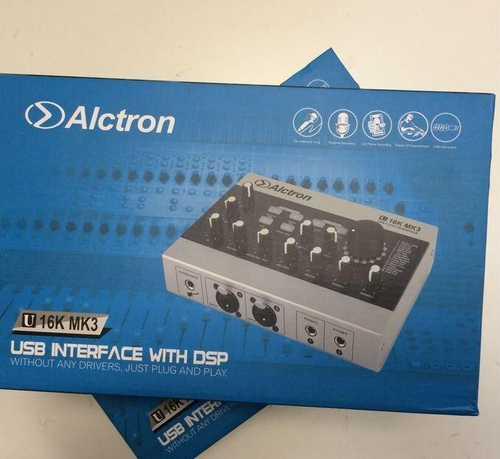 Звуковая карта Alctron U16K-MK3, новая, запечатана