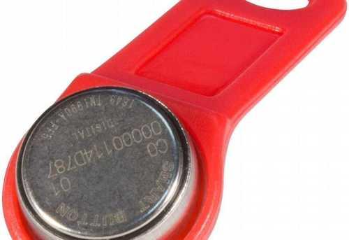 Ключ тouchмemory DS 1990A с держателем (красный)
