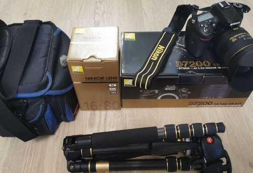 Nikon D7200 kit Nikkor 16-80mm f/2,8-4E ED
