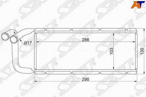 Радиатор отопителя салона передний Isuzu Elf NQR90