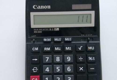 Бухгалтерский Калькулятор Canon WS-2222