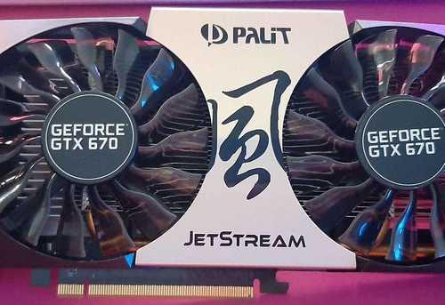 Видеокарта Palit GeForce GTX 670 jetstream