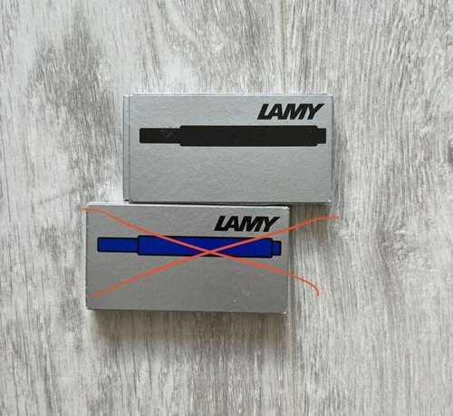 Картридж черный для ручки Lamy T10 (5 штук)