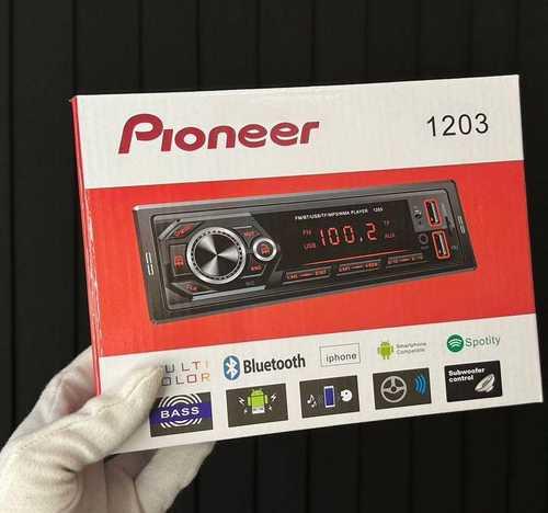 Автомагнитола Pioneer 1201 1DIN с Bluetooth