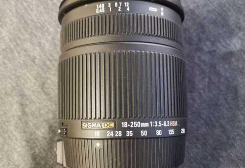 Объектив Nikon - Sigma 18-250mm F3.5-6.3 DC OS HSM