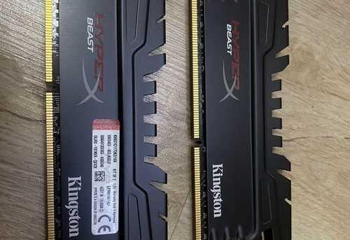 Kingston HyperX Beast DDR3 16 GB (8x2) 2133MHz