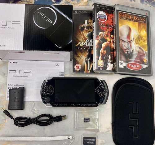 Новая Sony PSP Fat(400 игр, Комплект, Реф)