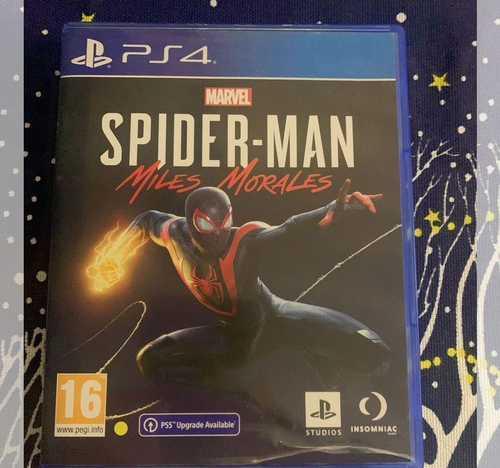 Spider man miles morales диск для консоли ps4