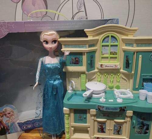 Детская кухня+ кукла Эльза