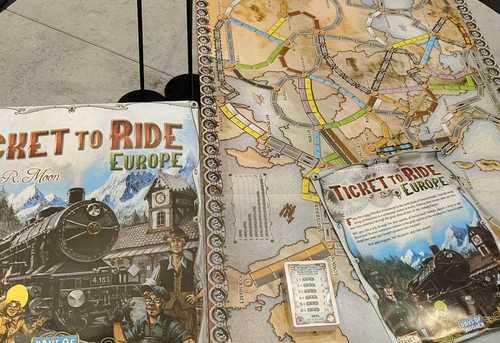 Настольная игра ticket to ride europe