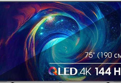 Телевизор qled Hisense 75" 75E7KQ PRO темно-серый