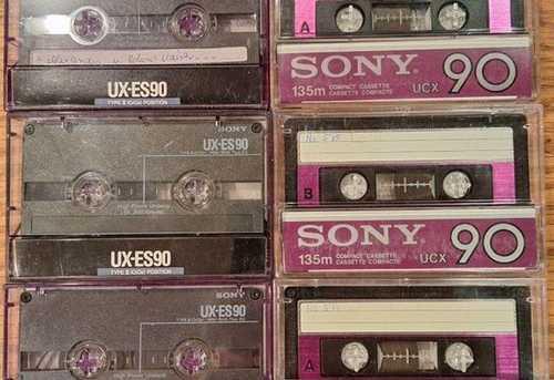 Кассеты Sony UCX 90, Sony UX-ES 90, Sony turbo 90