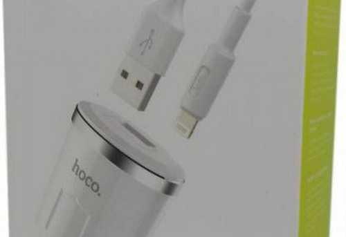 Набор 2 в 1 сзу + Кабель для Apple hoco C37A 2А (б