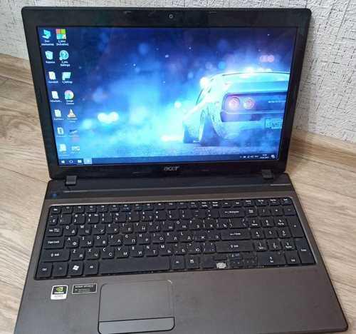 Быстрый ноутбук acer core i5 2410\8GB\500GB\Geforc
