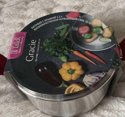 Кастрюля из нержавейки TalleR Cracie 5,3л