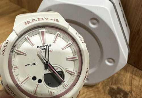 Часы женские casio baby g, белые