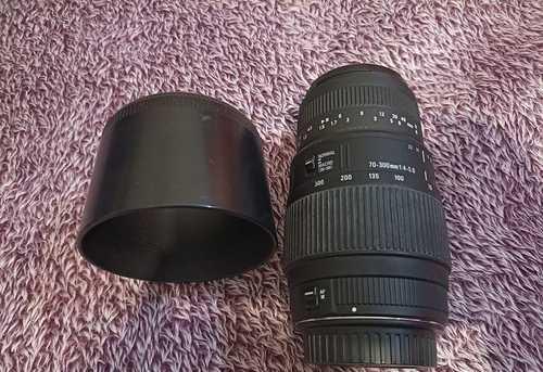 Sigma 70-300mm f4-5.6 canon. Телевик