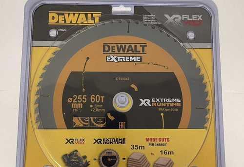 Диск пильный по дереву dewalt 255x30x60зуб. extrem