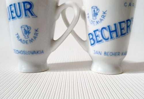 Рюмки-чашки Бехеровка Чехословакия 1980 г