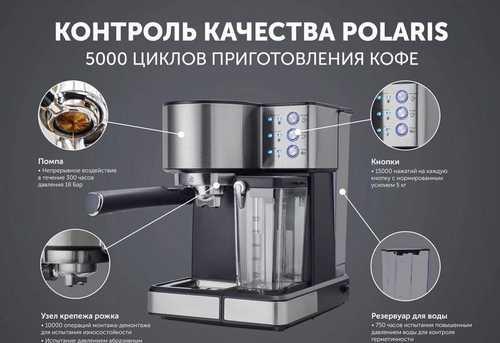 Polaris рожковая кофемашина PCM 1536E