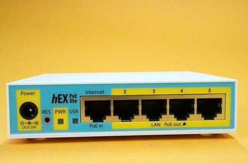 Роутер Wi-Fi MikroTik hEX PoE lite RB750UPr-2