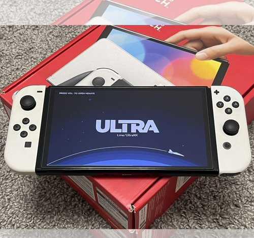 Прошитая Чип Nintendo Switch oled 512gb