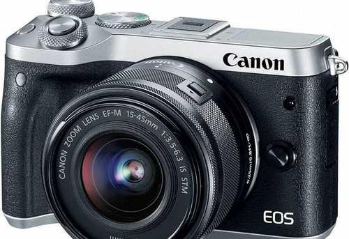 Новый Canon EOS M6 кит с 2-мя объективами