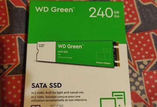 Ssd m2 wd green 240 gb новый
