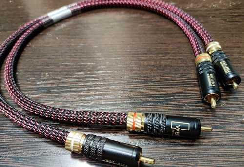 2rca Audiocrast в металлической оплётке