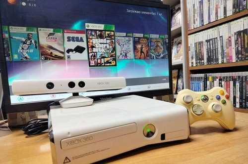 Xbox 360 S White Edition Kinect FreeBoot 39 Игр