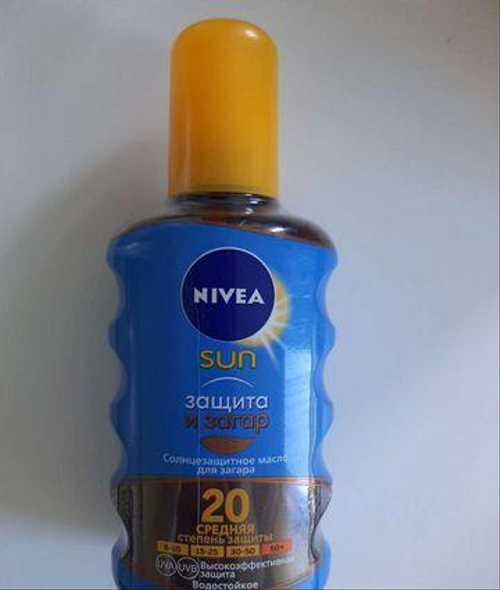 Солнцезащитное масло Nivea sun 20