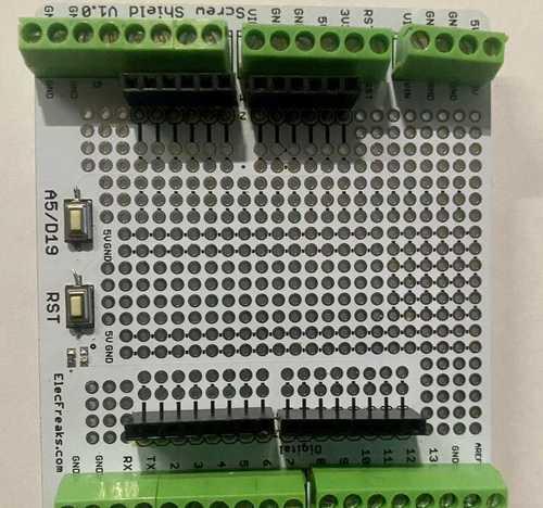 Proto screwshield with mini breadboard