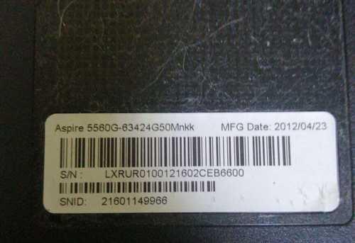 Ноутбук Acer Aspire 5560G №38