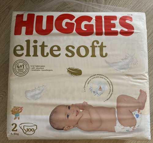 Подгузники huggies elite soft 2